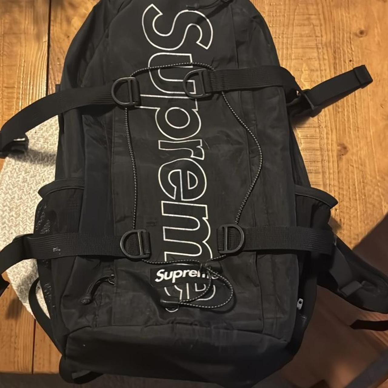 Black Supreme Backpack (FW18) - Depop