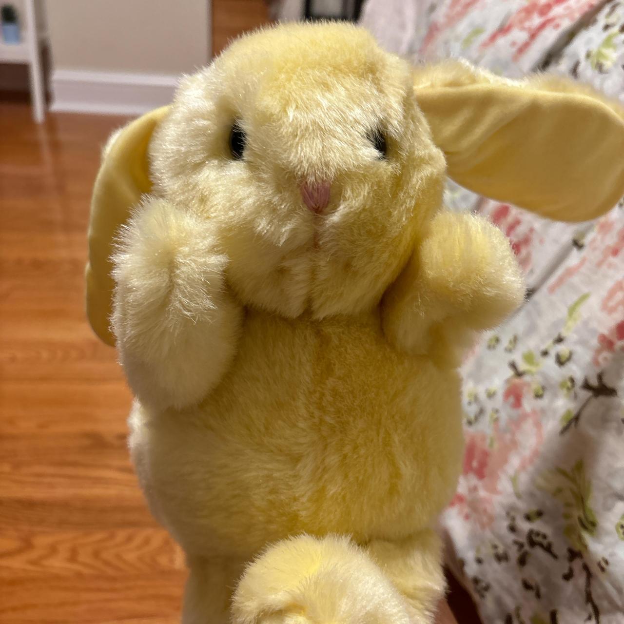 Soft and cuddly yellow bunny plush #plushie - Depop