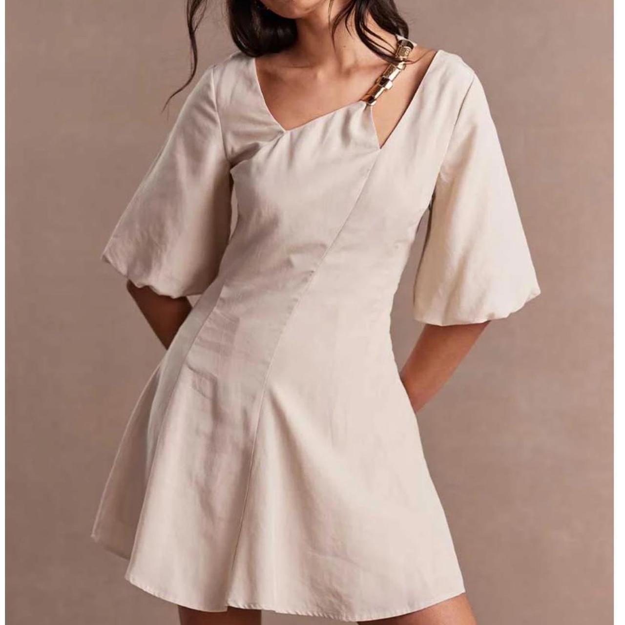 Sovere: ADORNMENT MINI DRESS - PARCHMENT - Size 12... | Depop