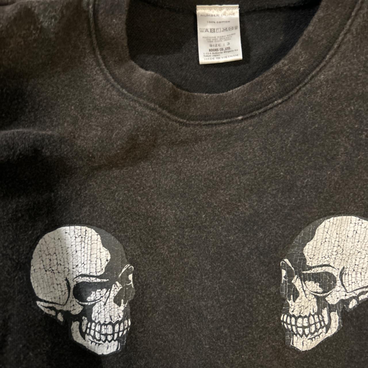 number nine double skull sweater size 3 large - Depop