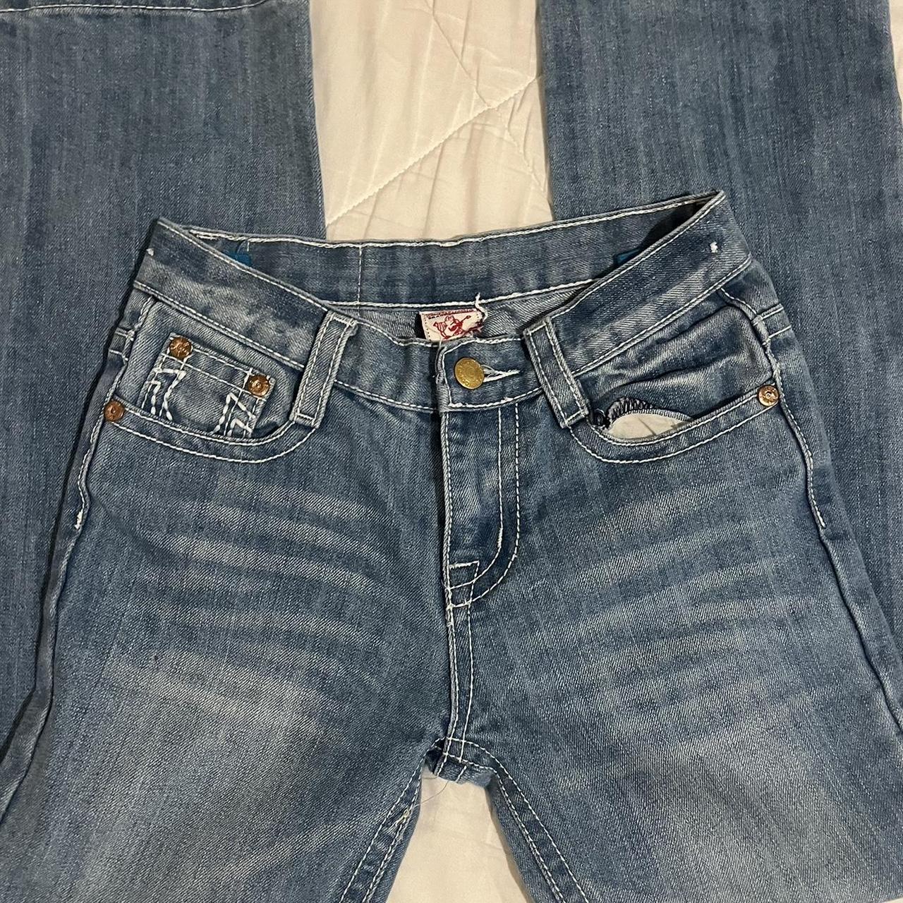 True Religion blue jeans - so cute and flattering... - Depop