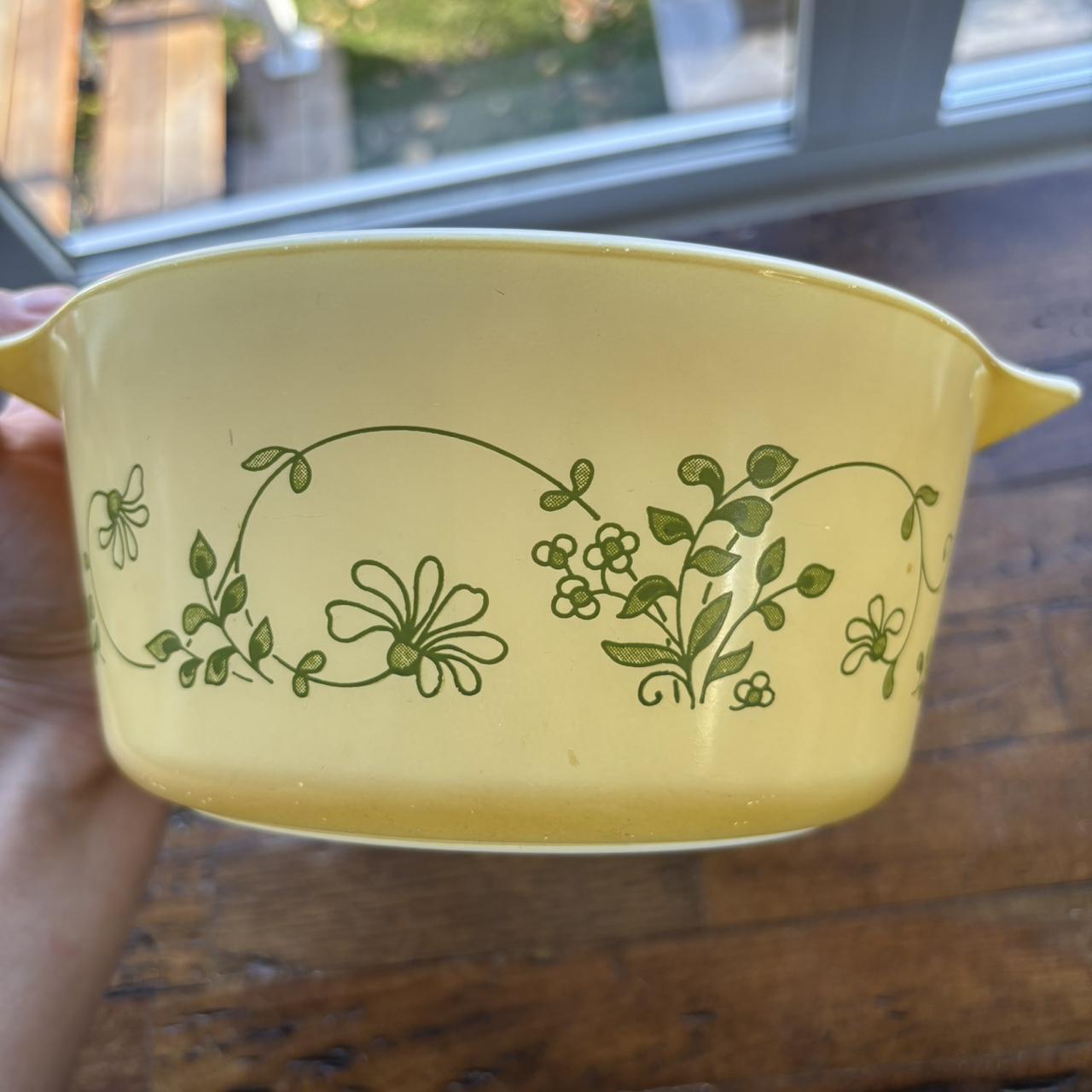Vintage ‘Shenandoah’ Pyrex Casserole Dish - green... - Depop