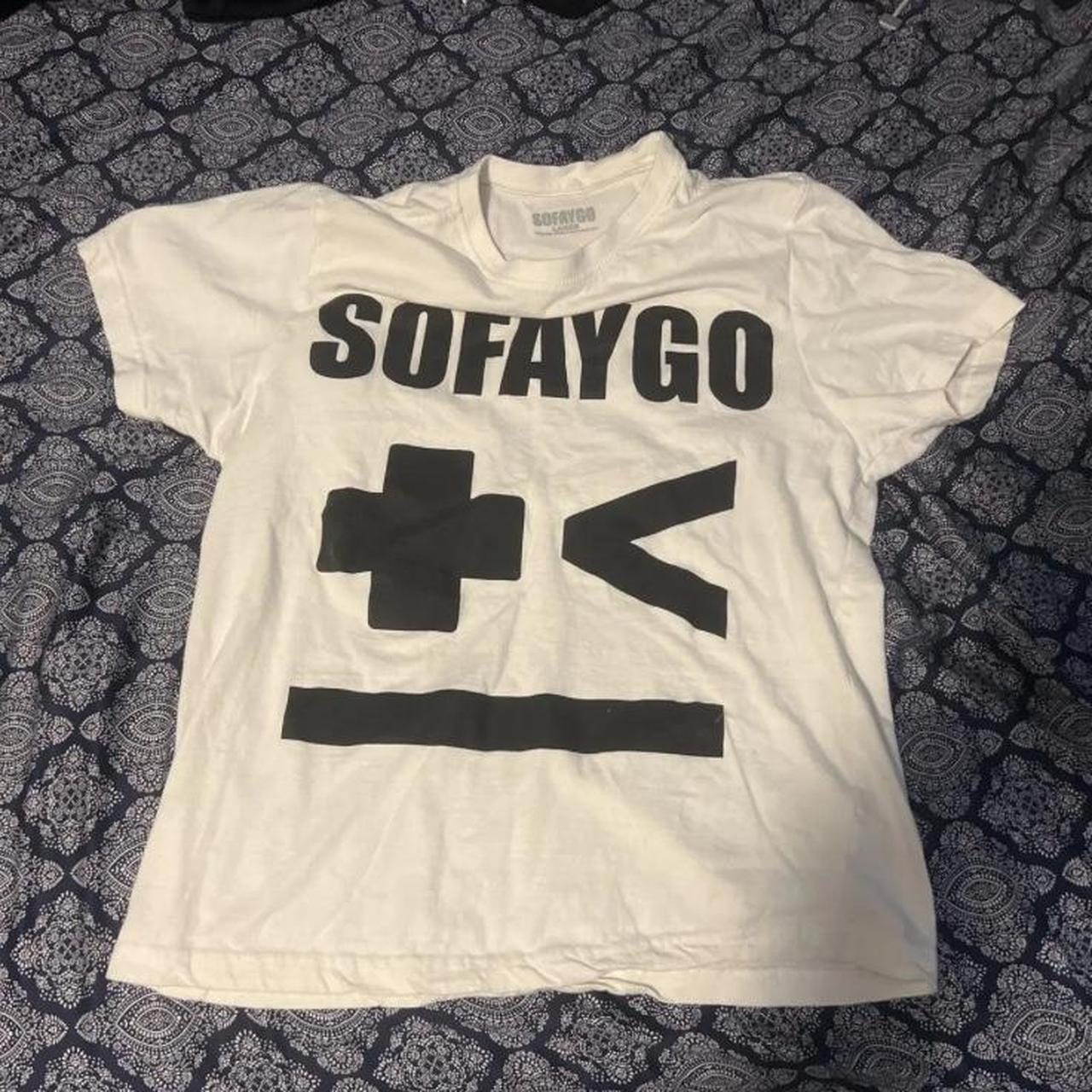 sofaygo lil tecca tour merch Size large Cream color - Depop