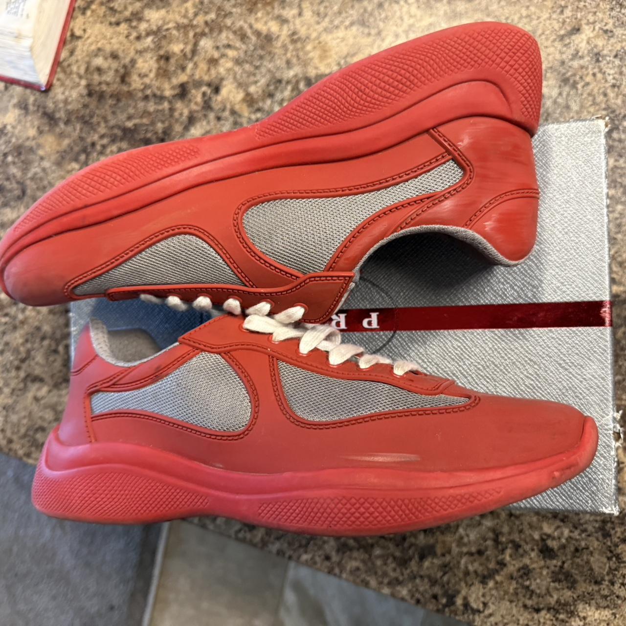 Red Prada cups size 10 worn a few times price is... | Depop
