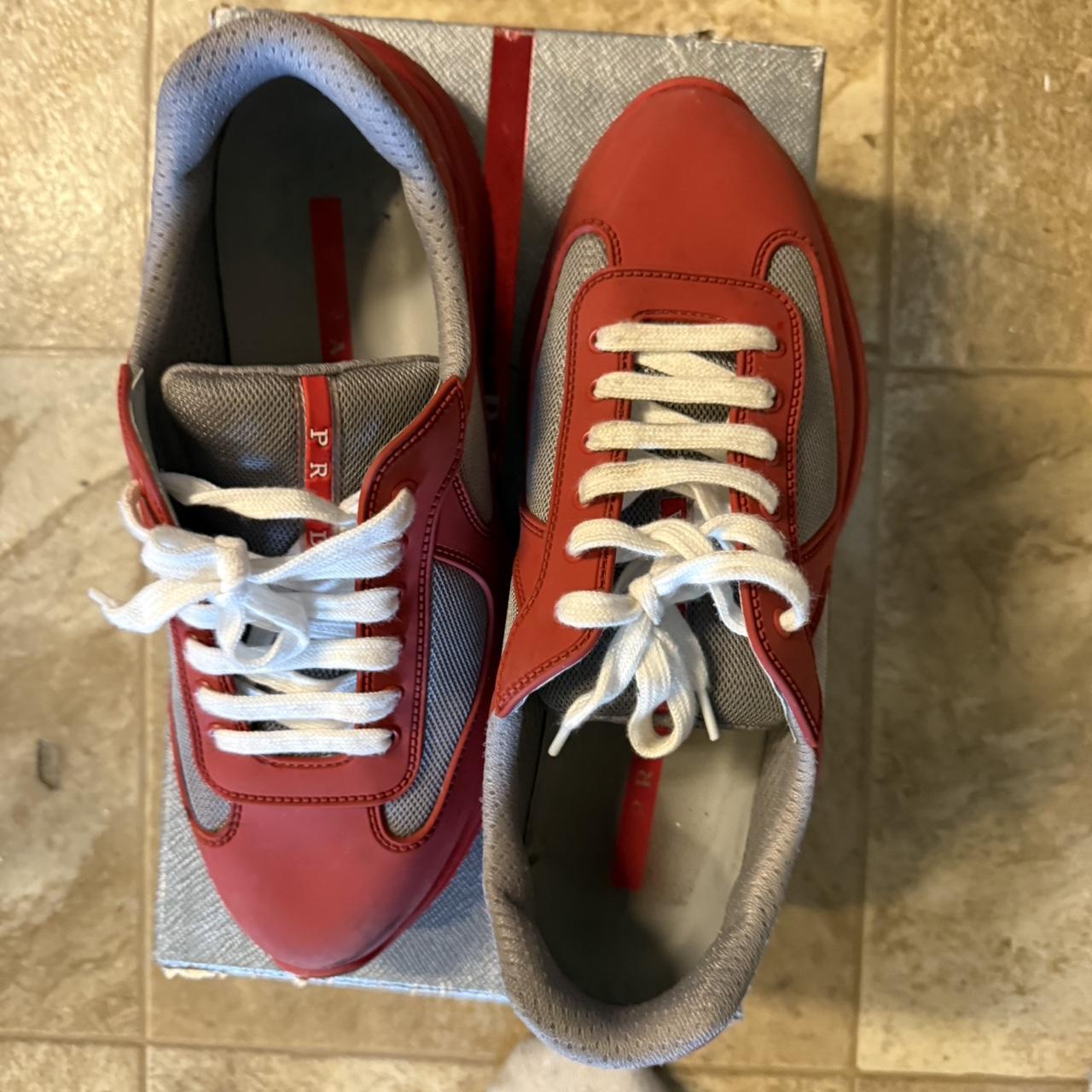 Red Prada cups size 10 worn a few times price is... | Depop