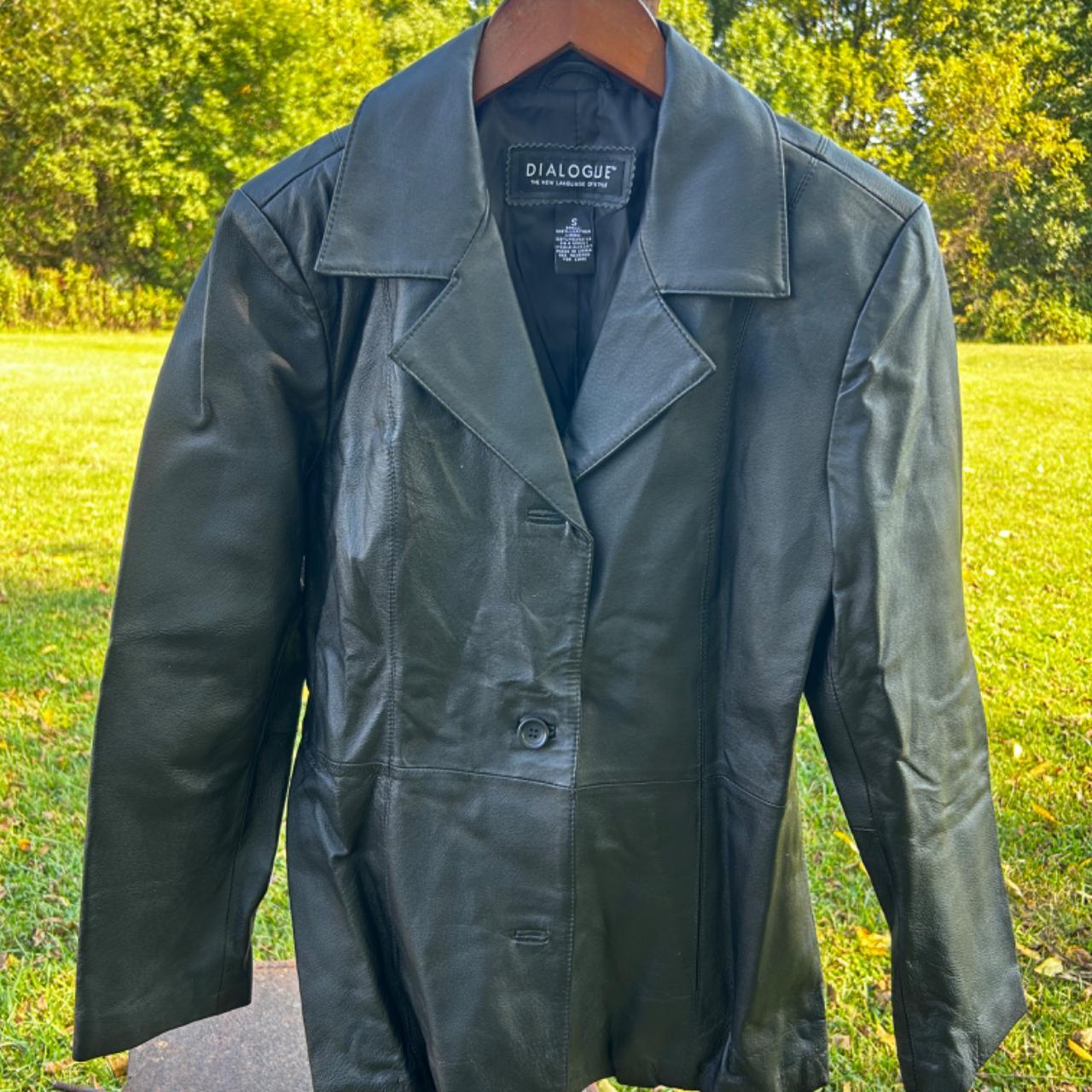 Dialogue genuine leather jacket. Amazing condition - Depop