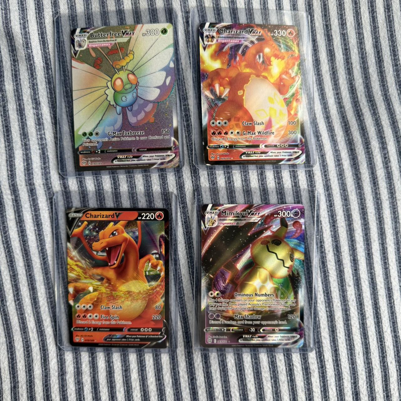 Charizard Vmax Charizard V Butterfry Vmax Mimikyu... | Depop