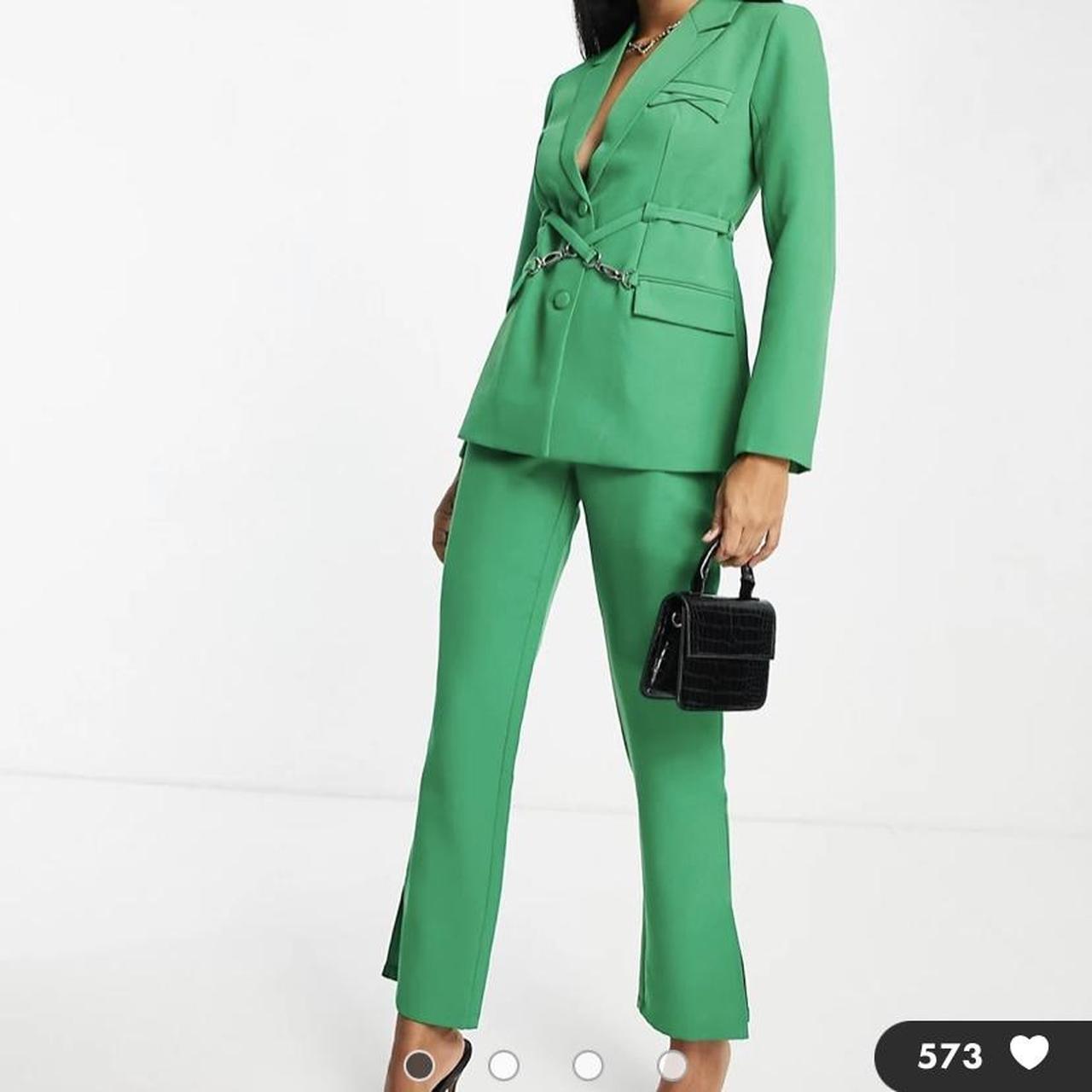ASOS green blazer and trousers co-ord Trousers and... - Depop