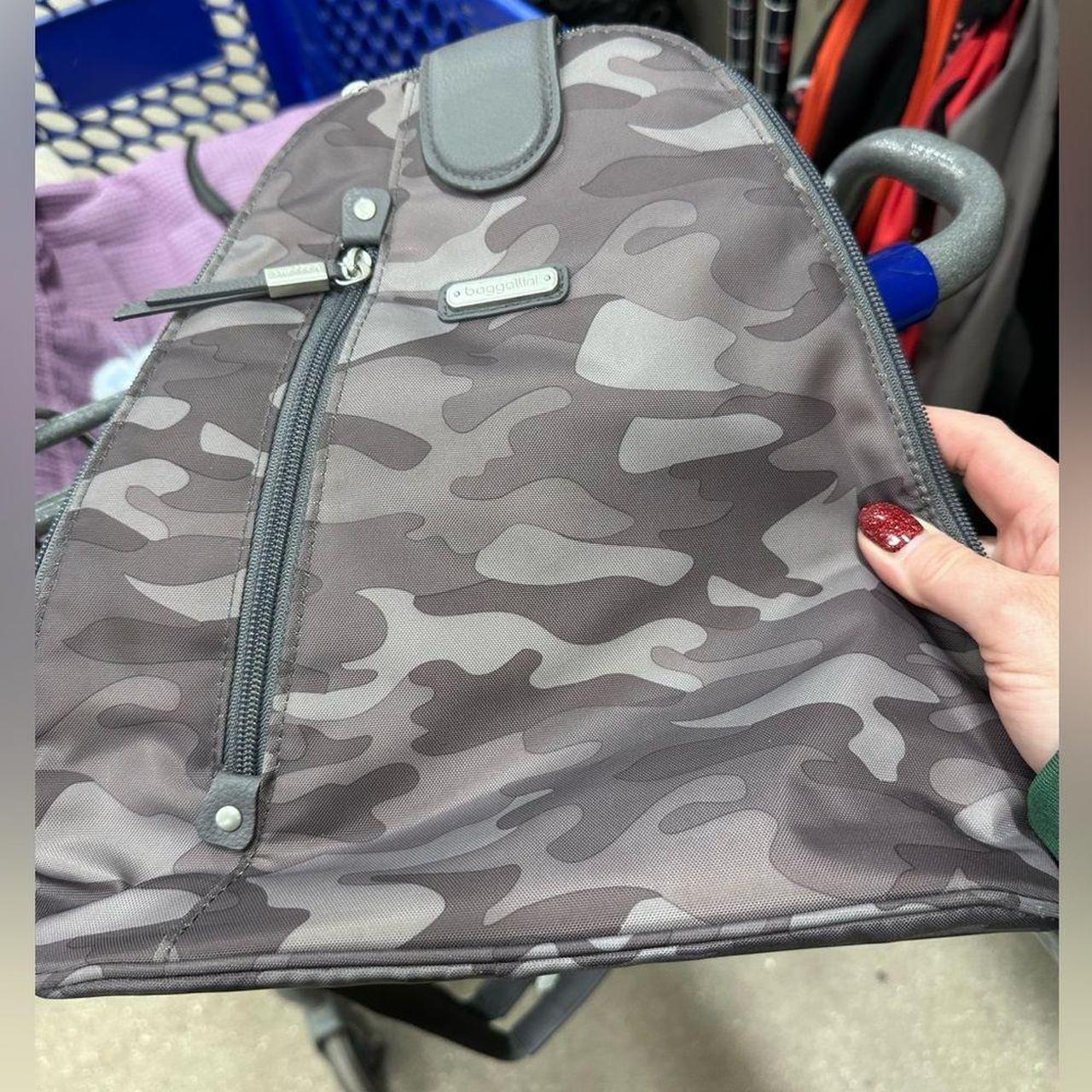 Baggallini MM Metro Backpack Dark Gray Camo... | Depop