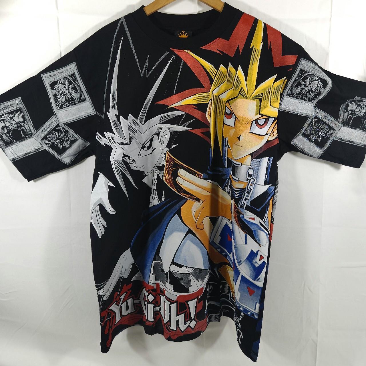 Vintage Yu-Gi-Oh Anime AOP Card Game Size XL Double... | Depop