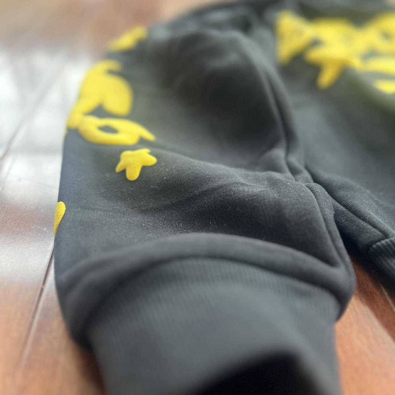 Black And Yellow Beluga Sp5der Hoodie -Men’s Size... - Depop