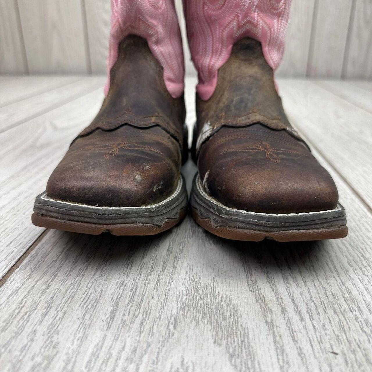 Flirt with Durango Women's Blush N'Lace Saddle... - Depop