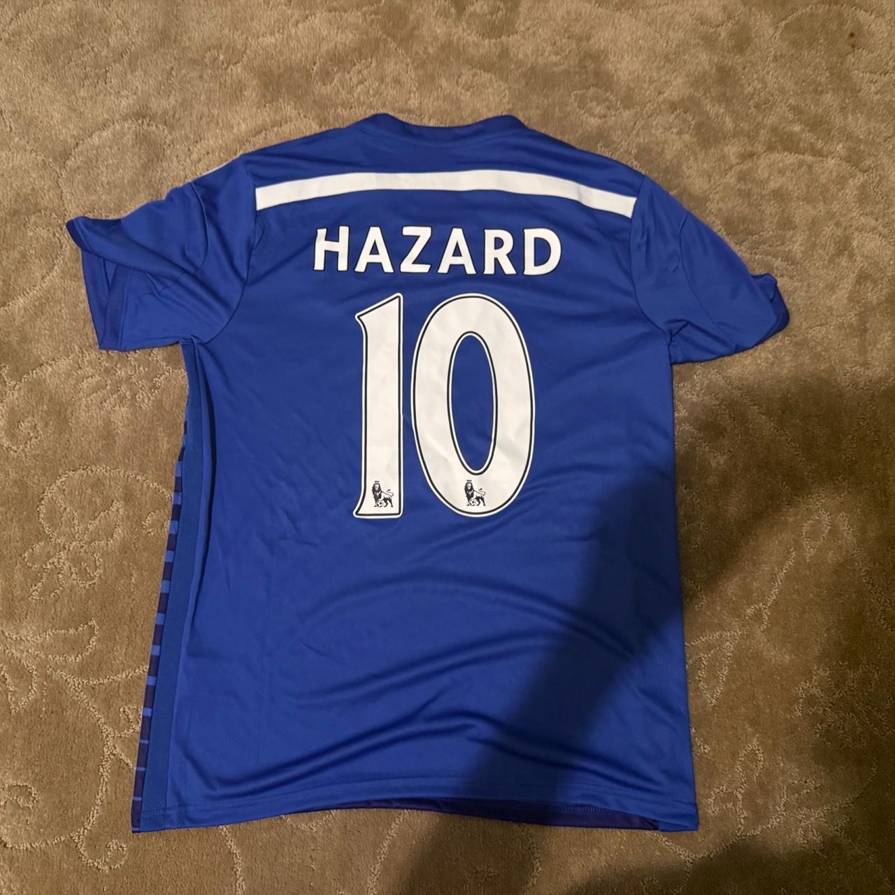 Large Chelsea 14-15 Hazard #10 Jersey Soccer Kit t... | Depop