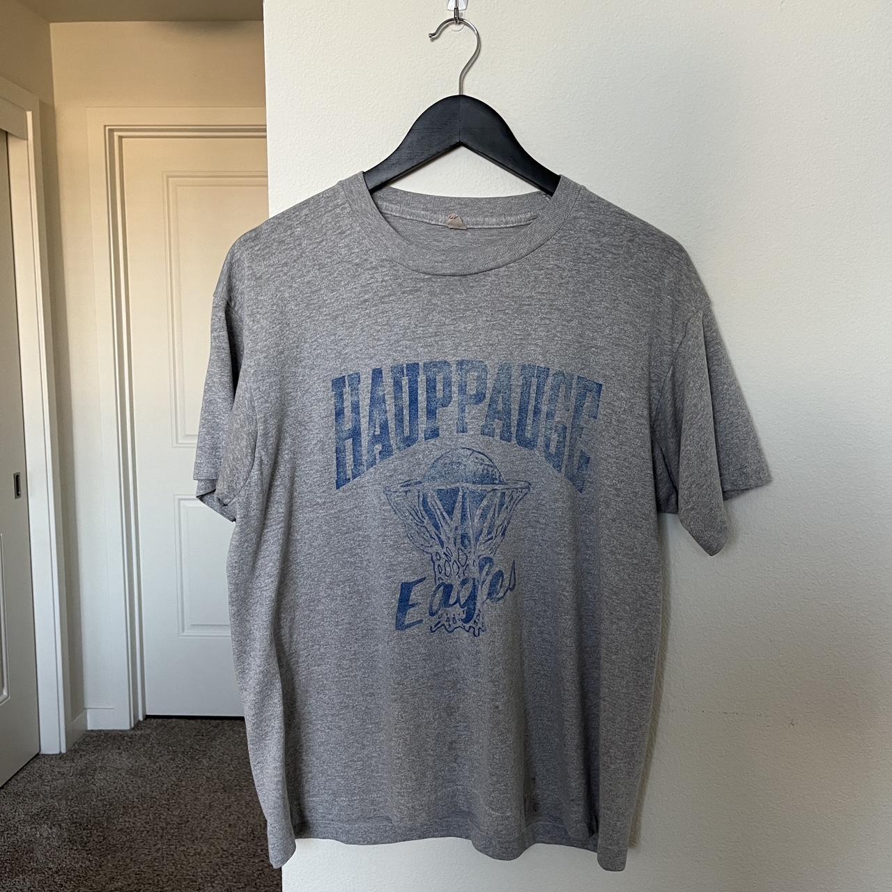 Vintage grey basketball Yee with perfectly faded... - Depop