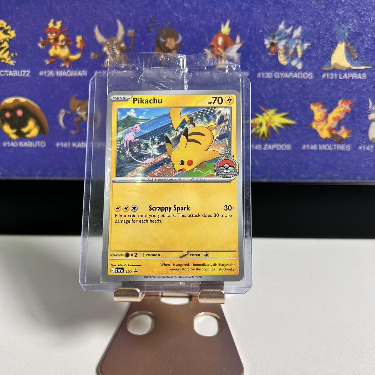 Pikachu 190 world championship promo Pokémon TCG... | Depop