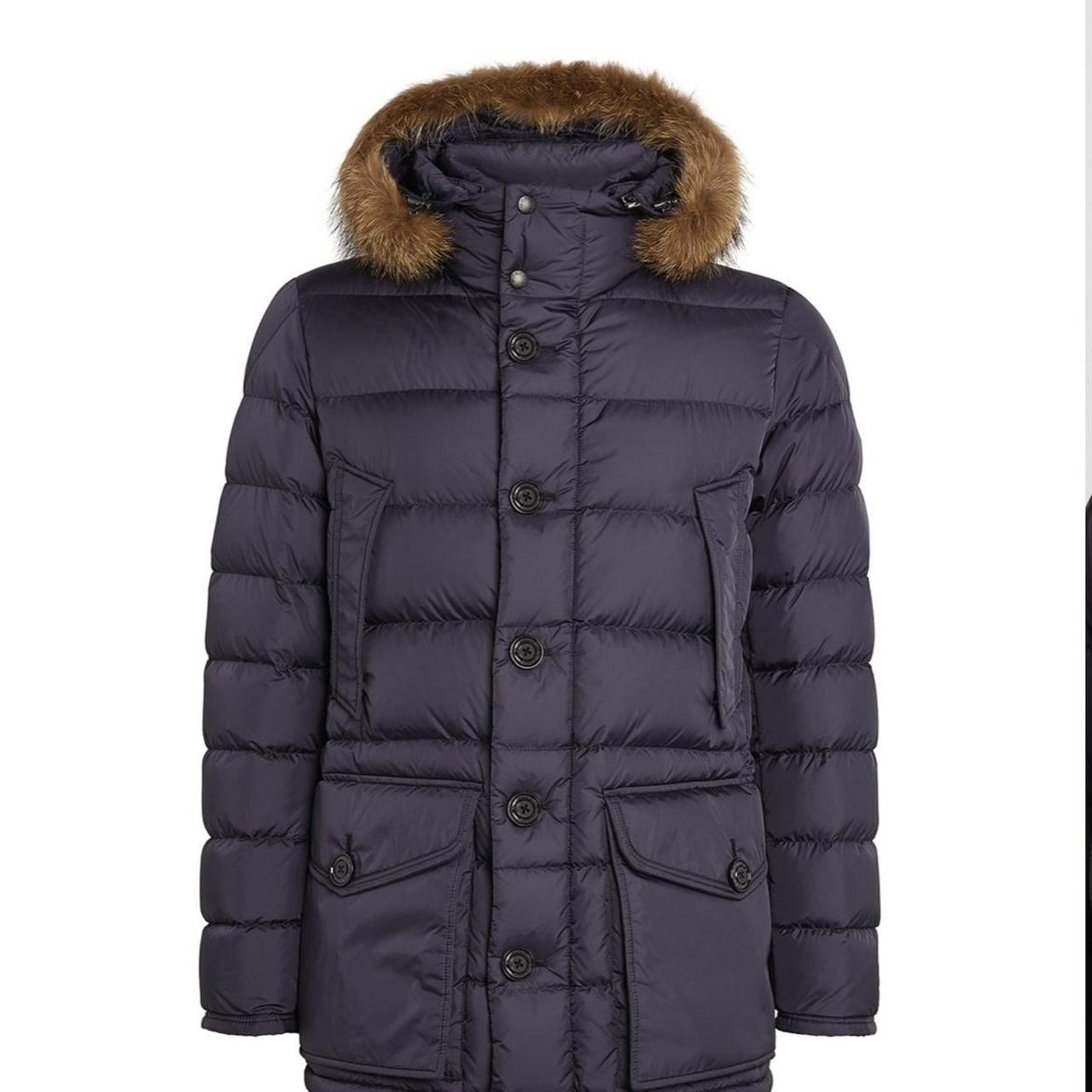 Moncler Cluny Puffer jacket Navy Excellent... - Depop