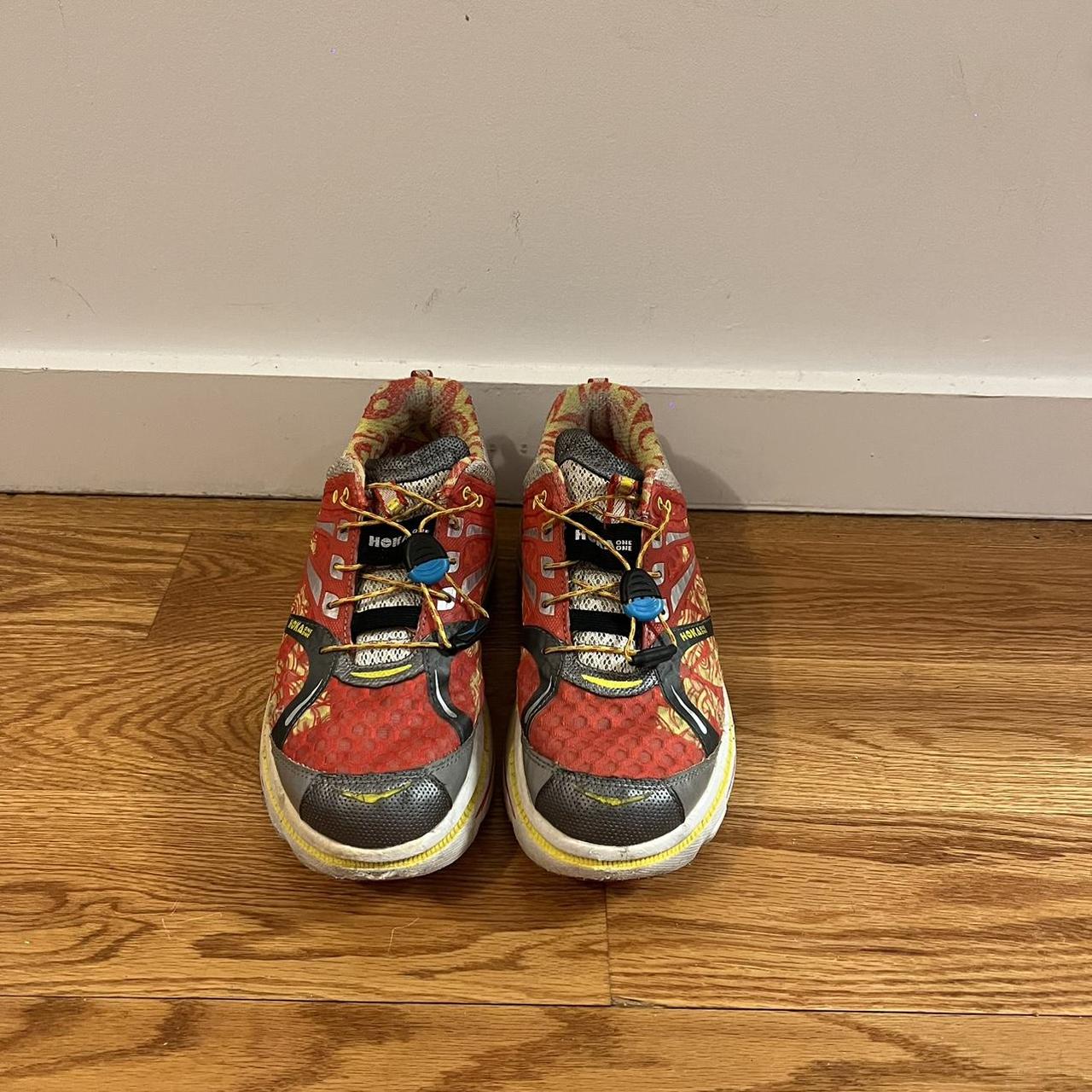 Vintage red, yellow, and blue multi color hokas!... - Depop