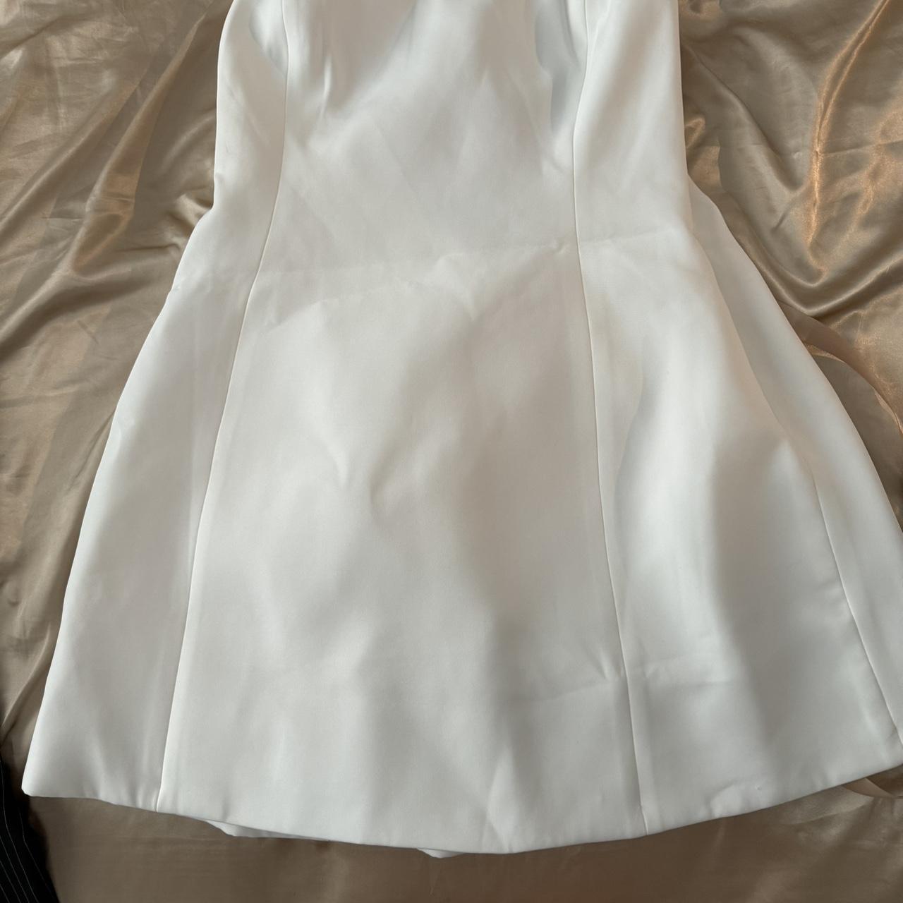 meshki white neeka strapless dress, unworn brand new... - Depop