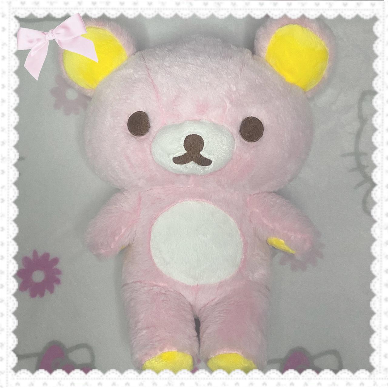 ⋆˙ pastel pink sherbert rilakkuma plush 🍧 ♡ soo... - Depop