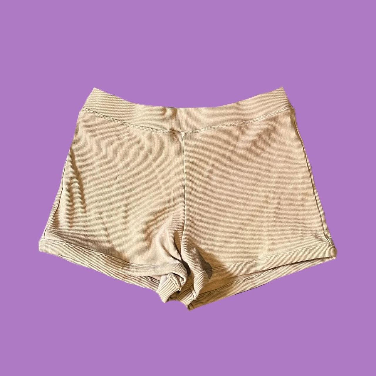 Tan High Waisted Short 🍦size Large 🍦brand Zara Depop