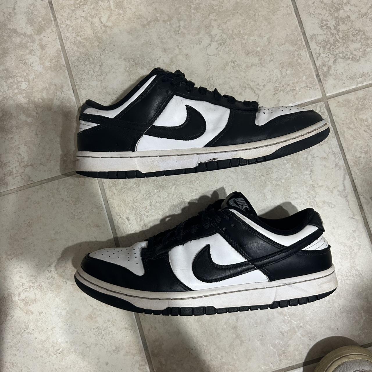 Nike Dunk Low Panda trainers in black and white... | Depop