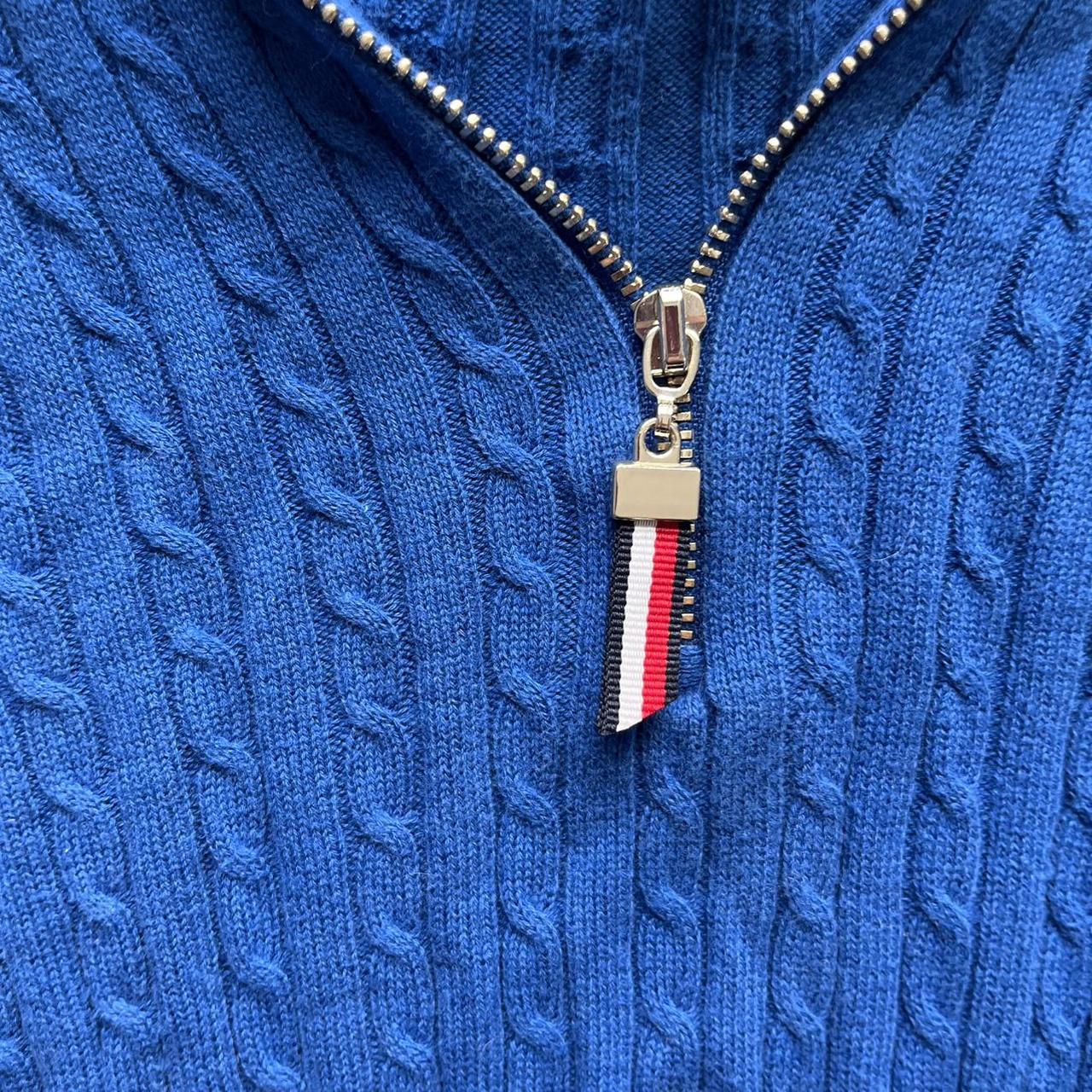 Tommy Hilfiger Royal Blue Zip Sweater 🫐 Classic... | Depop