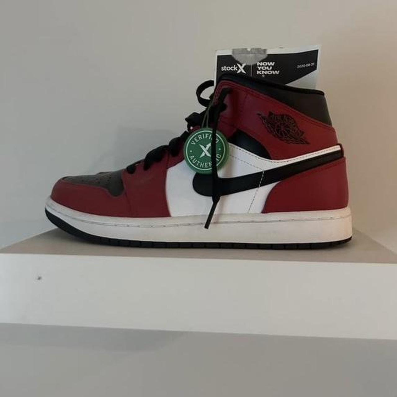 Jordan 1 Mid Chicago Toe Brand New with StockX tag | Depop