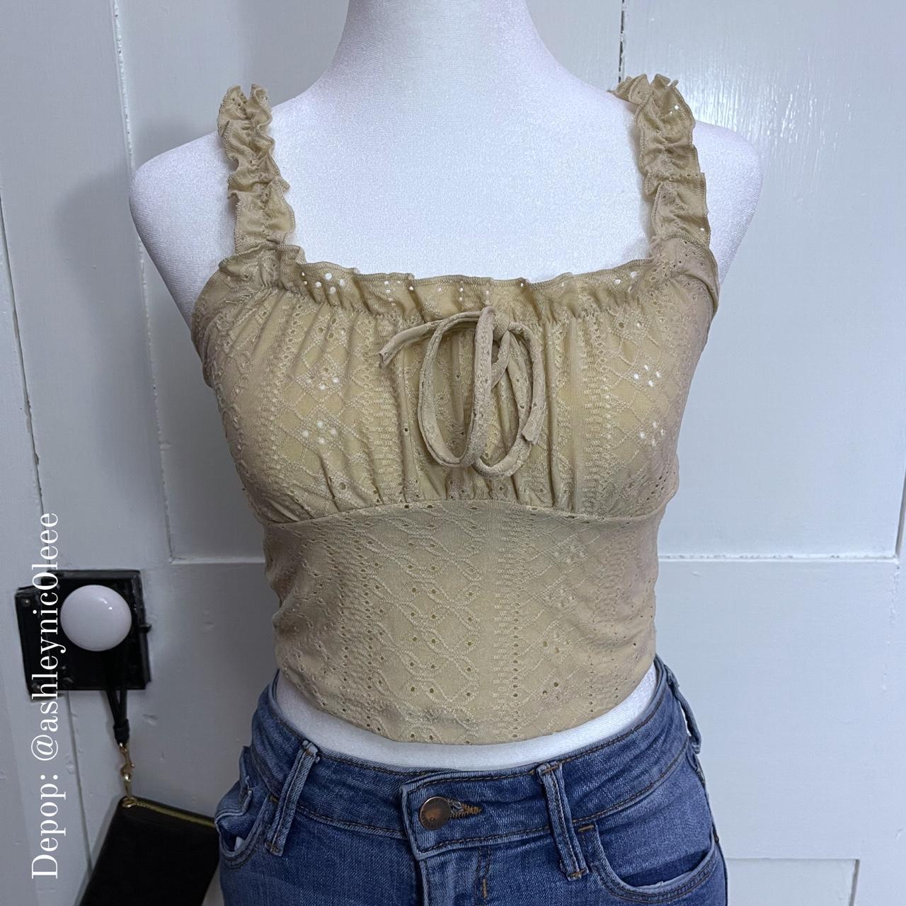 SHEIN - Tan Crop Top Purchase for 34% OFF and next... | Depop