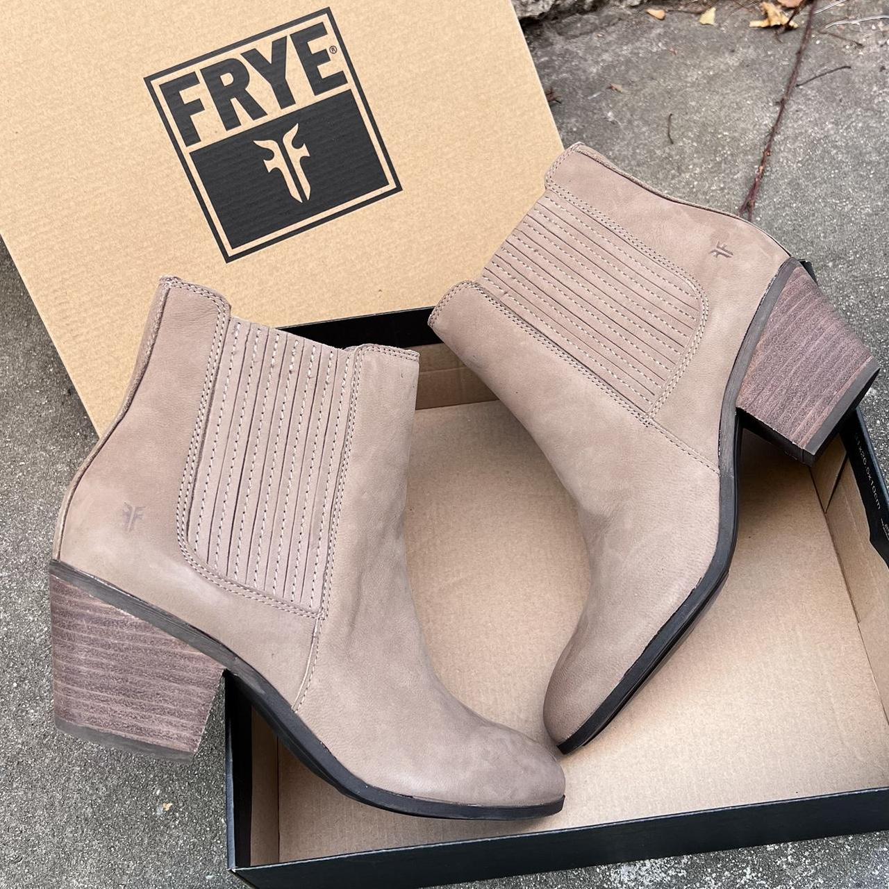 Frye Sandra Chelsea Leather Ankle Boots A classic,... | Depop