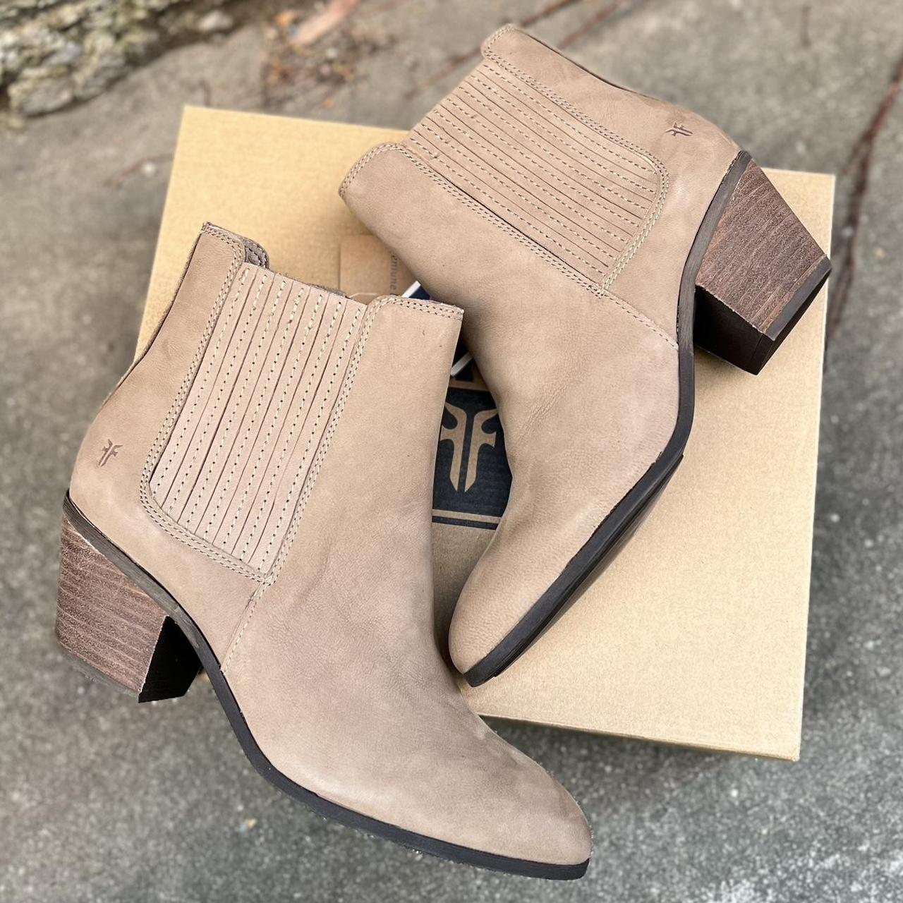 Frye Sandra Chelsea Leather Ankle Boots A classic,... | Depop