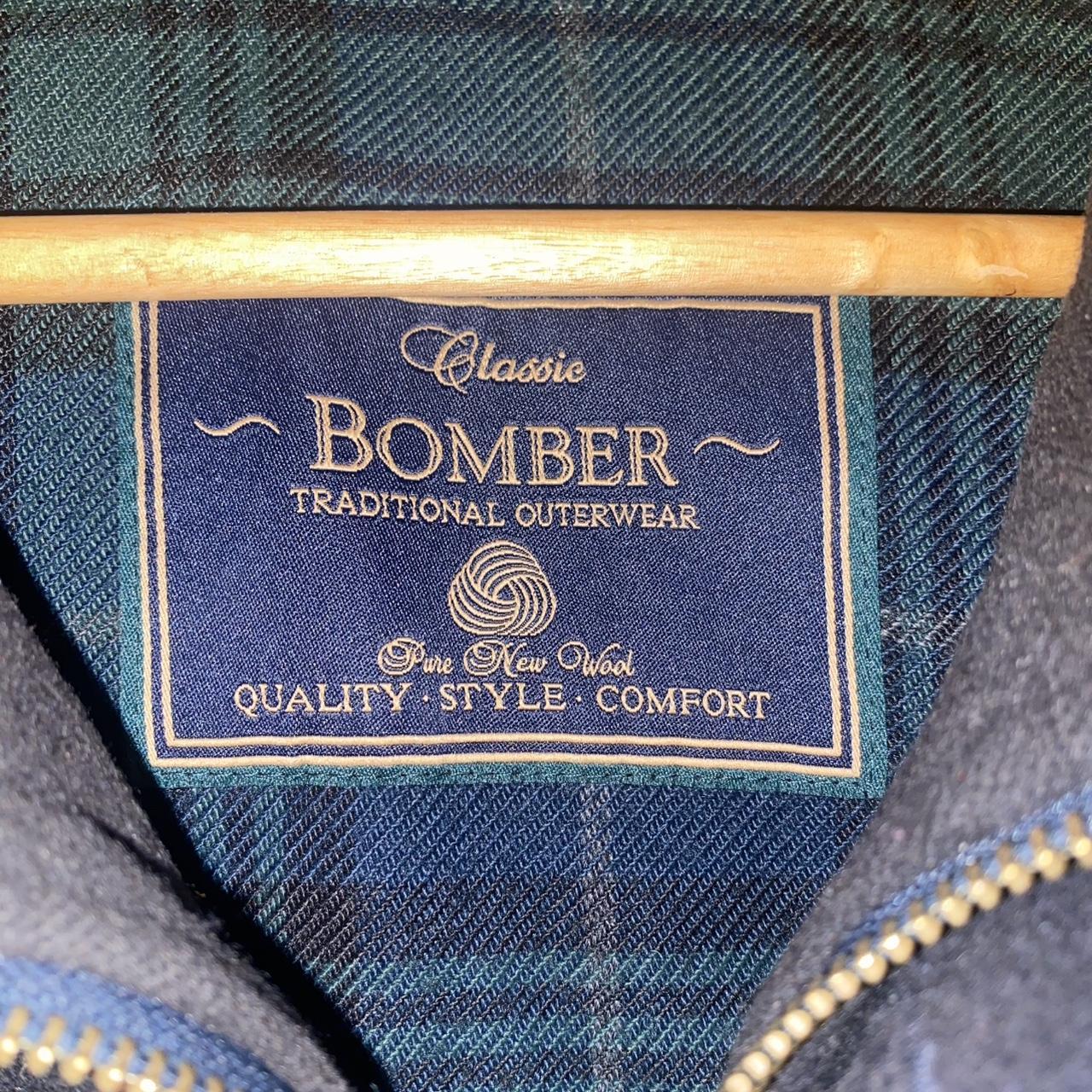 Pure New Wool - Classic Black bomber jacket,... - Depop