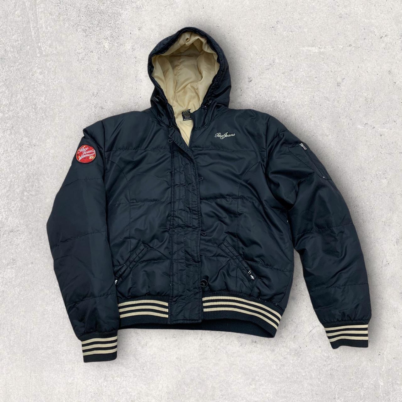 Vintage Paco Jeans puffer jacket in black. Y2K early... - Depop