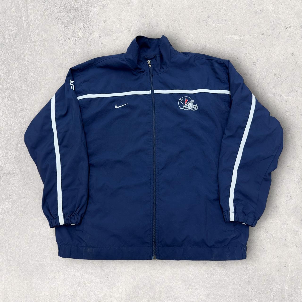 Vintage Nike jacket in navy. Y2K early 2000s. Mens... - Depop