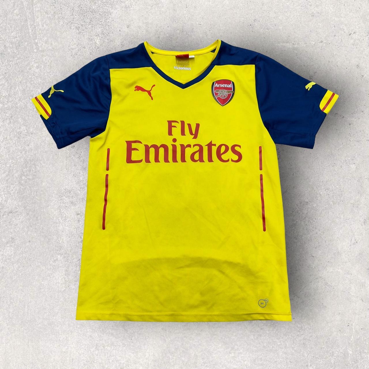 Puma Arsenal Alexis Sanchez soccer jersey in yellow.... - Depop