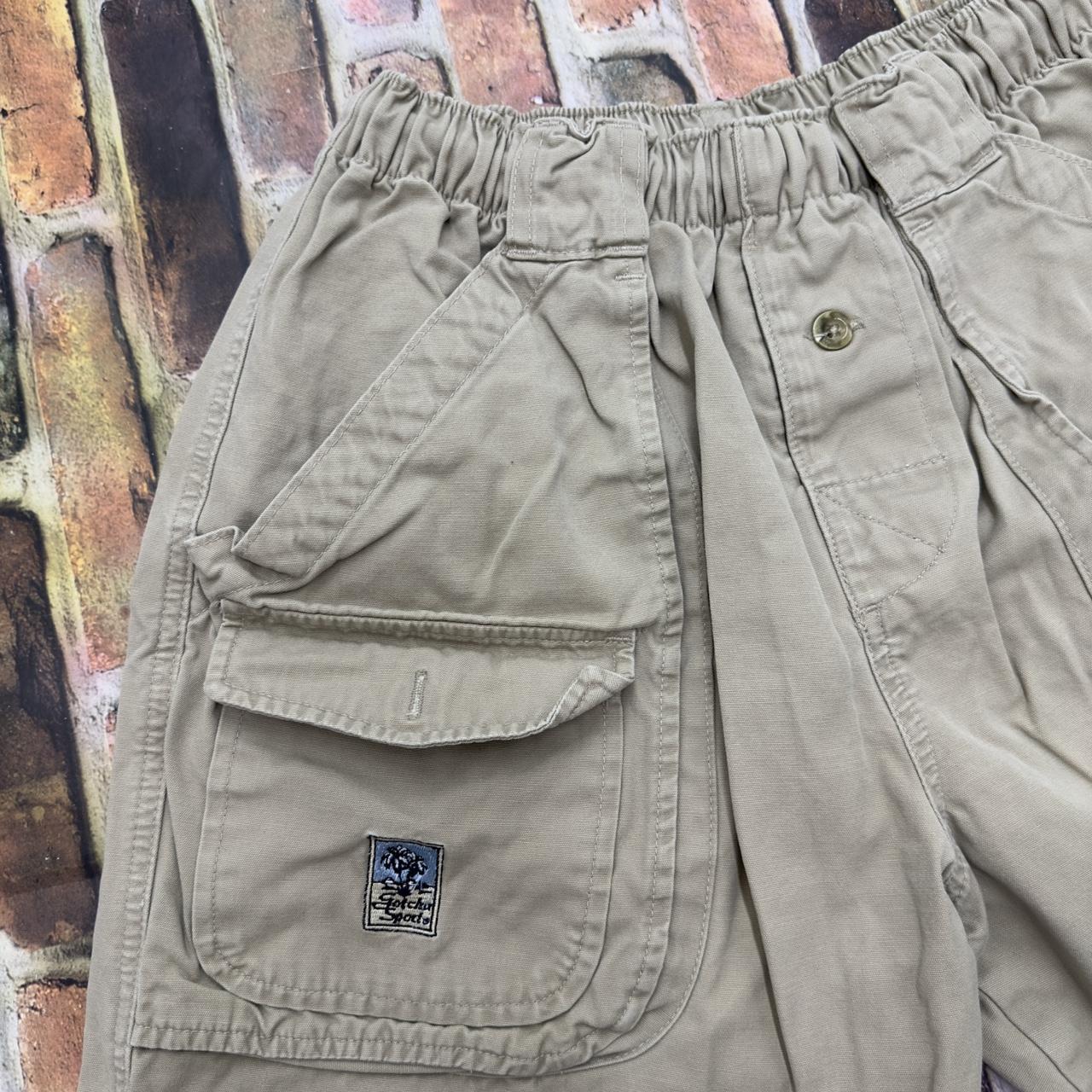 Vintage Gotcha surf cargo shorts in khaki. From the... - Depop