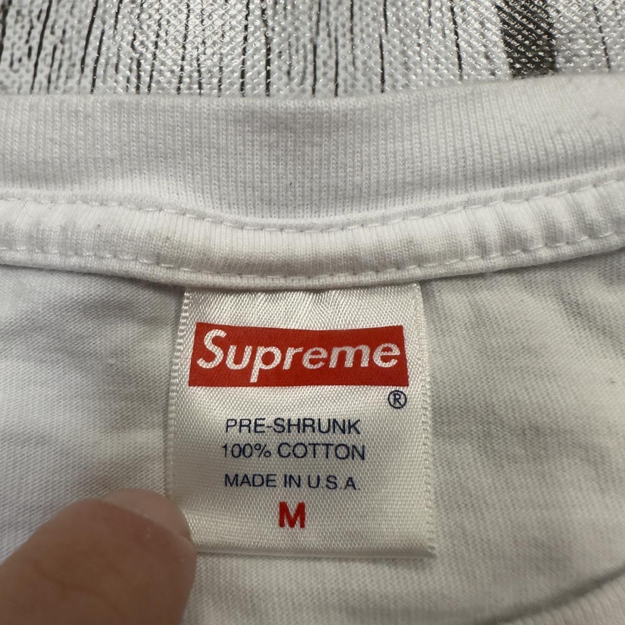 Vintage Supreme x Bape box logo tee in white. Mens... - Depop
