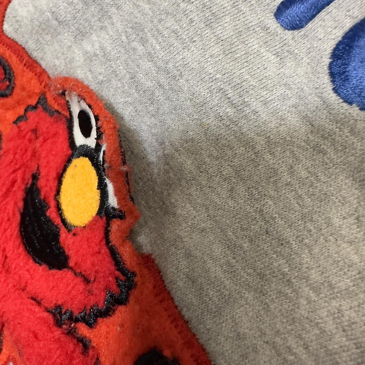 Vintage Sesame Street Elmo sweatshirt in grey. From... - Depop