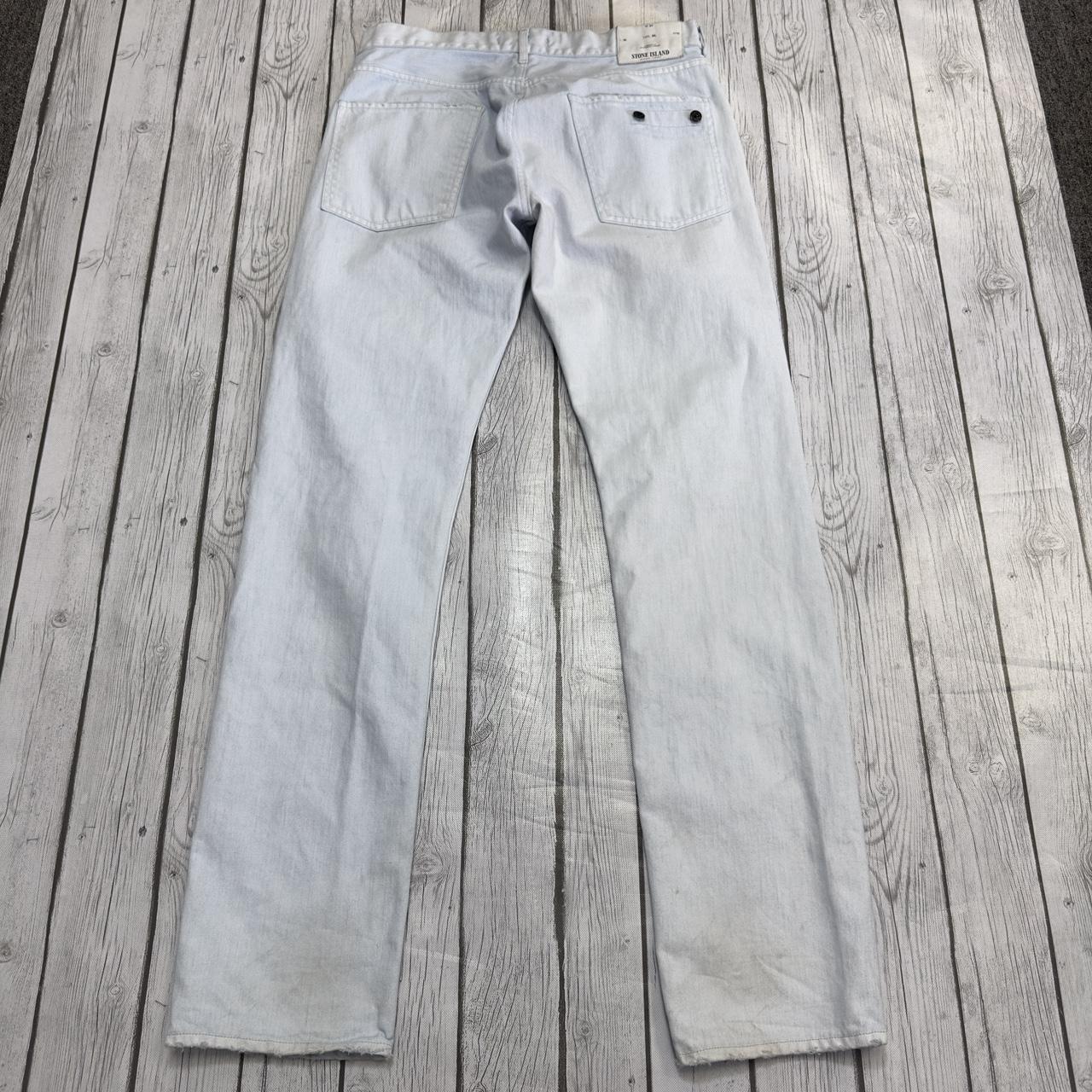 Stone Island jeans in light blue. From 2015. Mens 33... - Depop