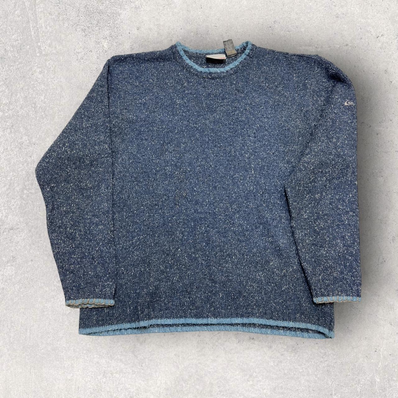 Vintage Quiksilver sweater in blue. Y2K early 2000s.... - Depop