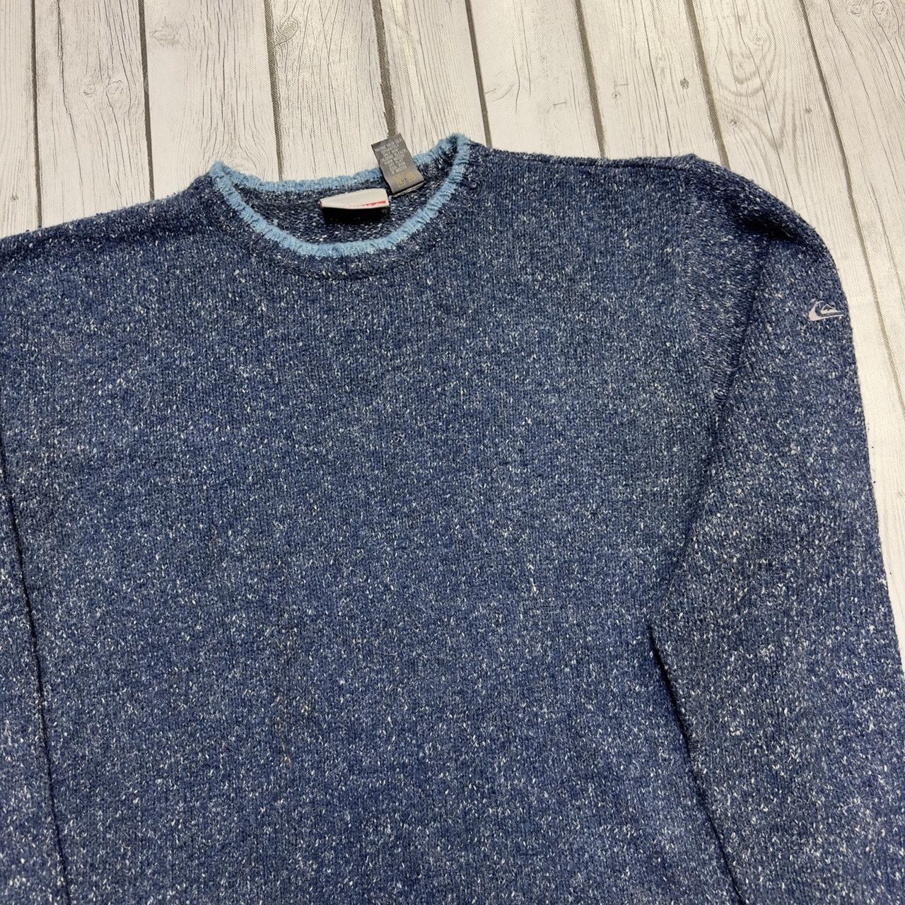 Vintage Quiksilver sweater in blue. Y2K early 2000s.... - Depop