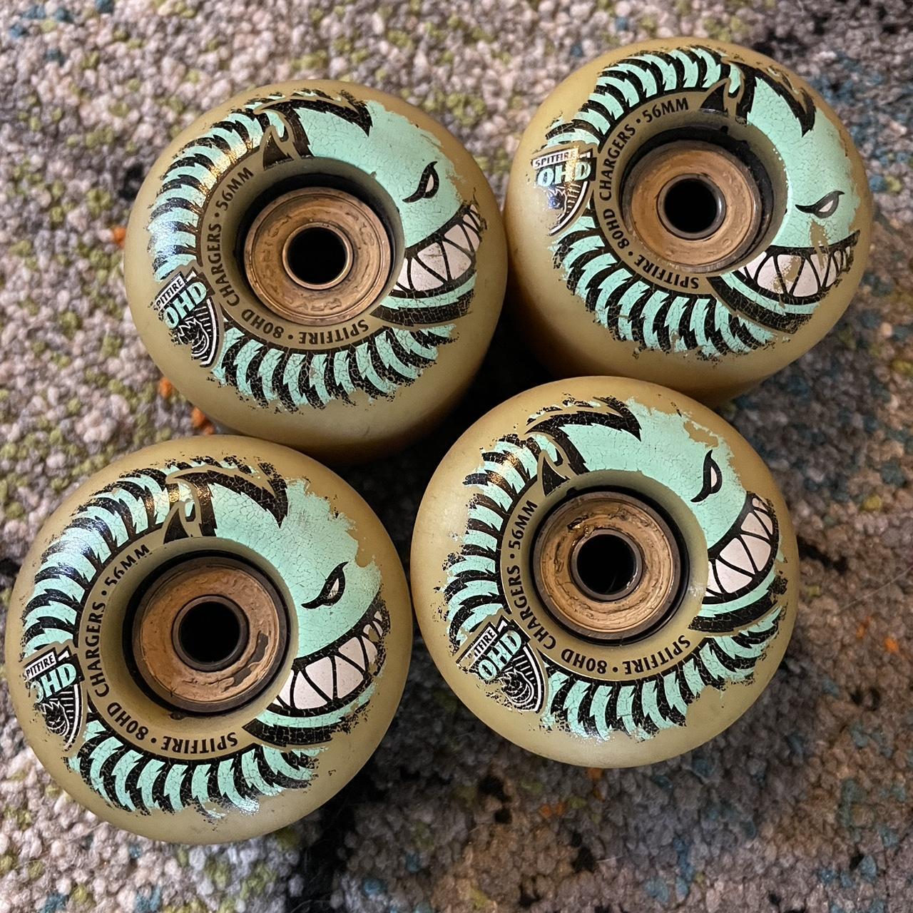 Like new Spitfire OHD skateboard wheels 80HD... - Depop