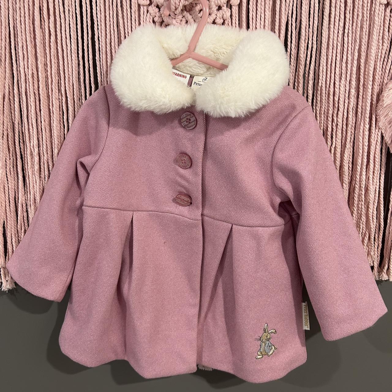Beautiful pink Peter rabbit coat size 1 in excellent... - Depop
