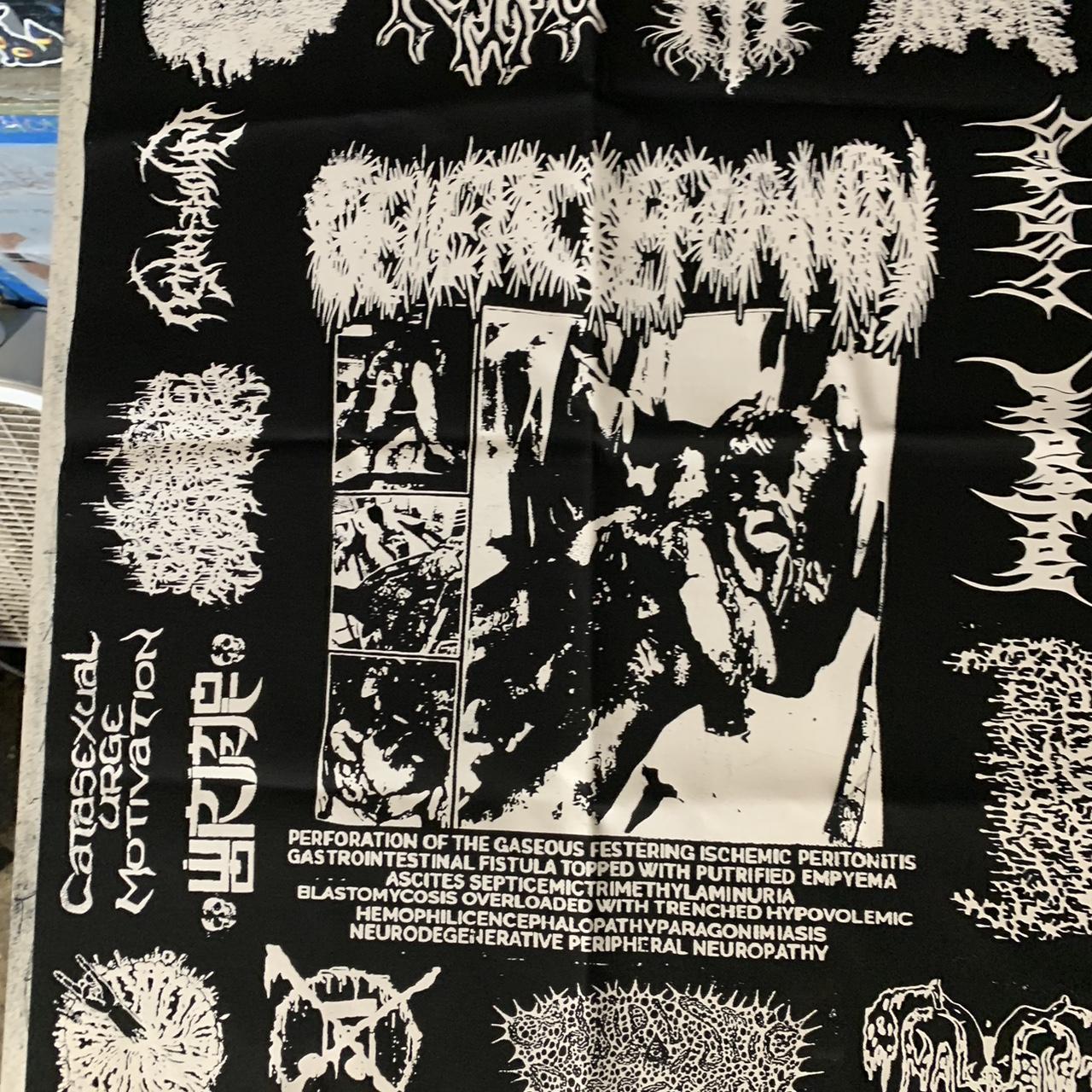 Fresh off the press sheet of patches #goregrind... - Depop