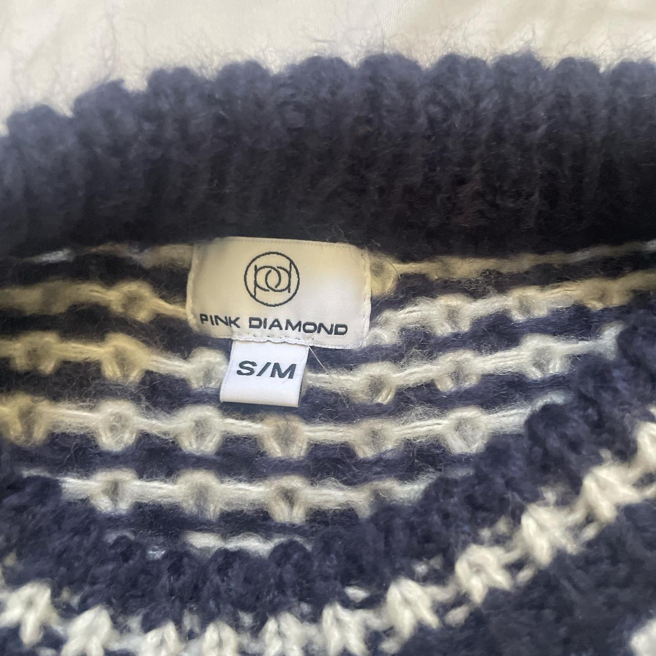 Pink Diamond knit jumper. Fits like a medium. Never... - Depop