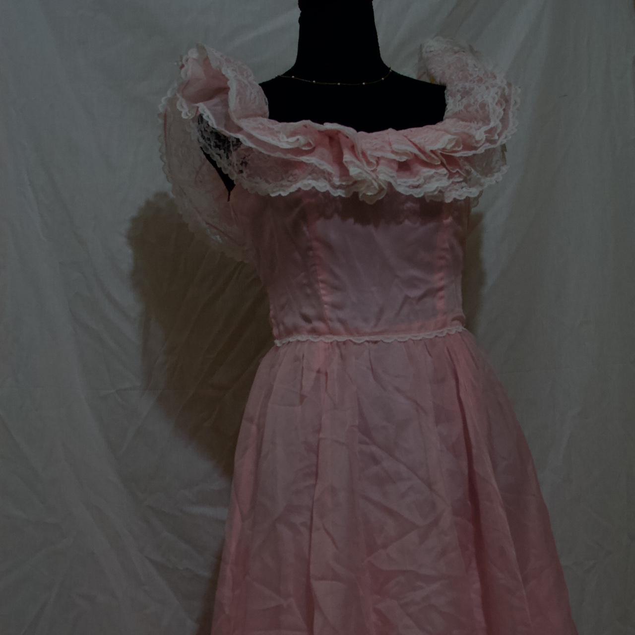 Vintage 80s pink Roberta dress #vintage #promdress... | Depop