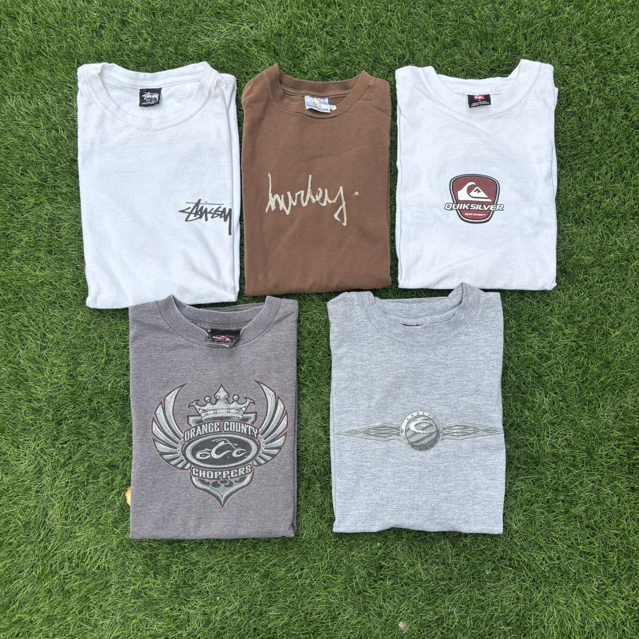 Calm collection of y2k surf and skate t shirts... | Depop