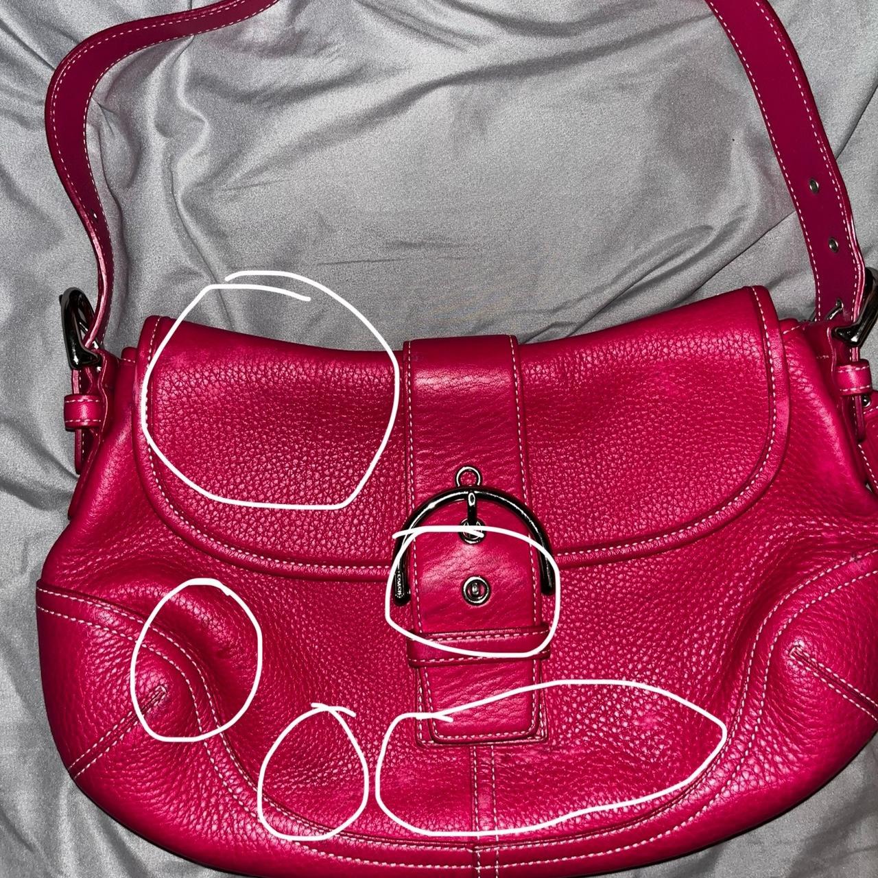 Vintage Hot Pink Coach Soho shoulder bag Size:... | Depop