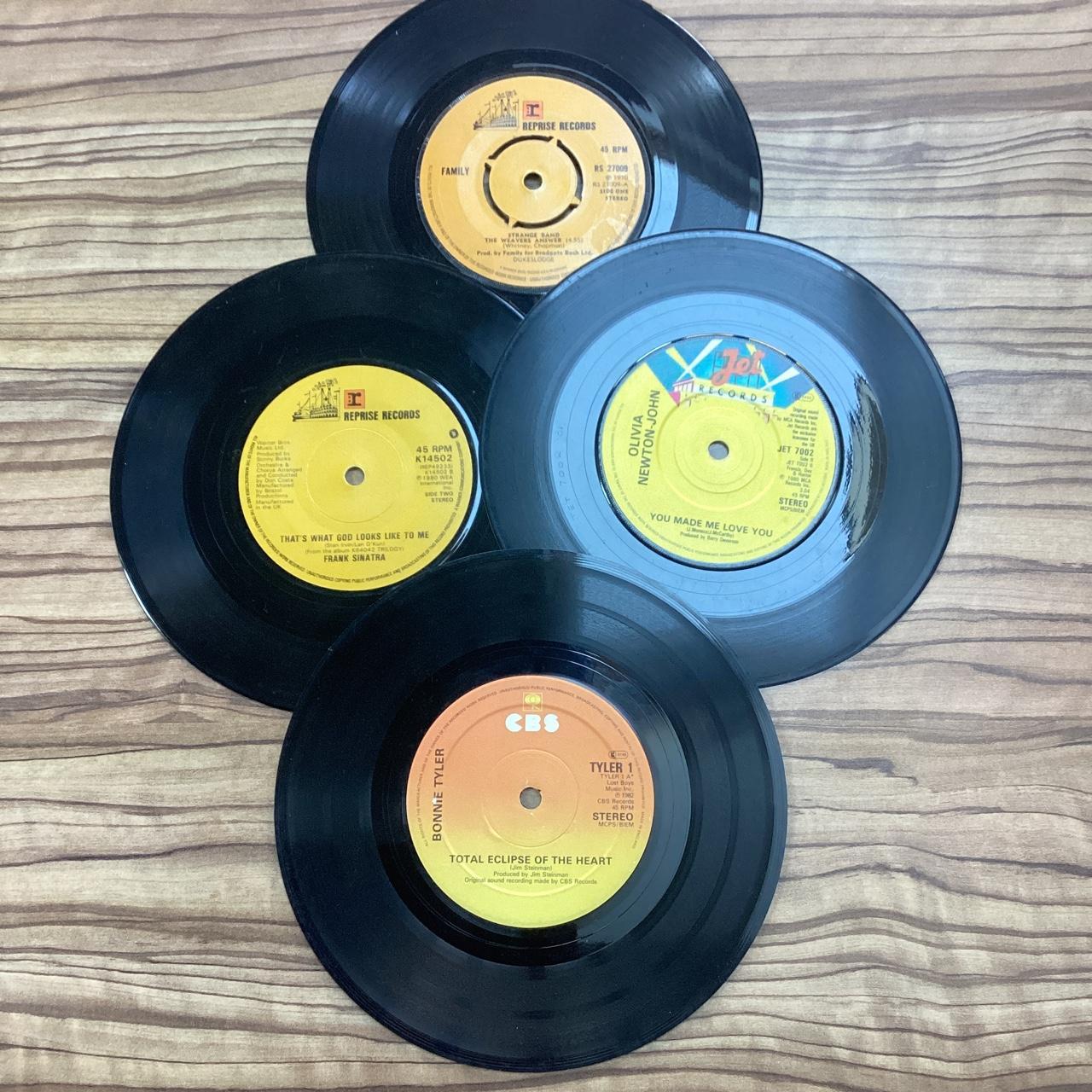 Vintage Vinyl Records Four 7 Inch singles for... - Depop