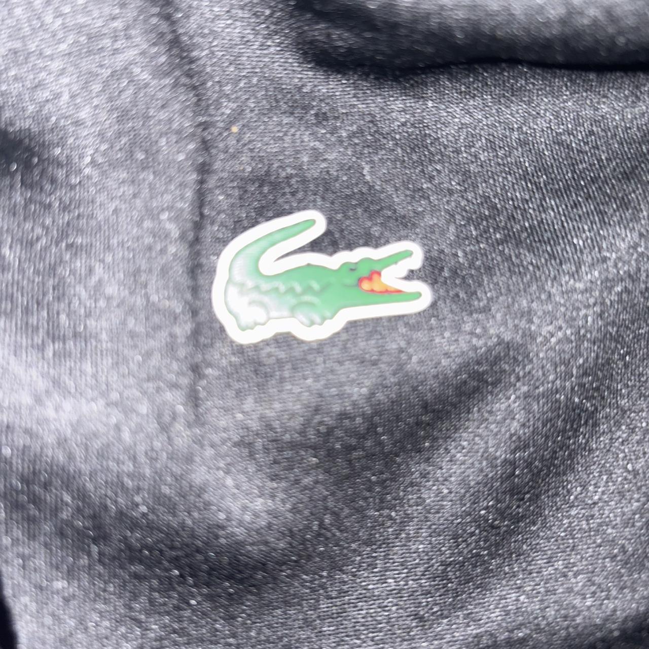 Men’s black Lacoste zip up jacket | Depop