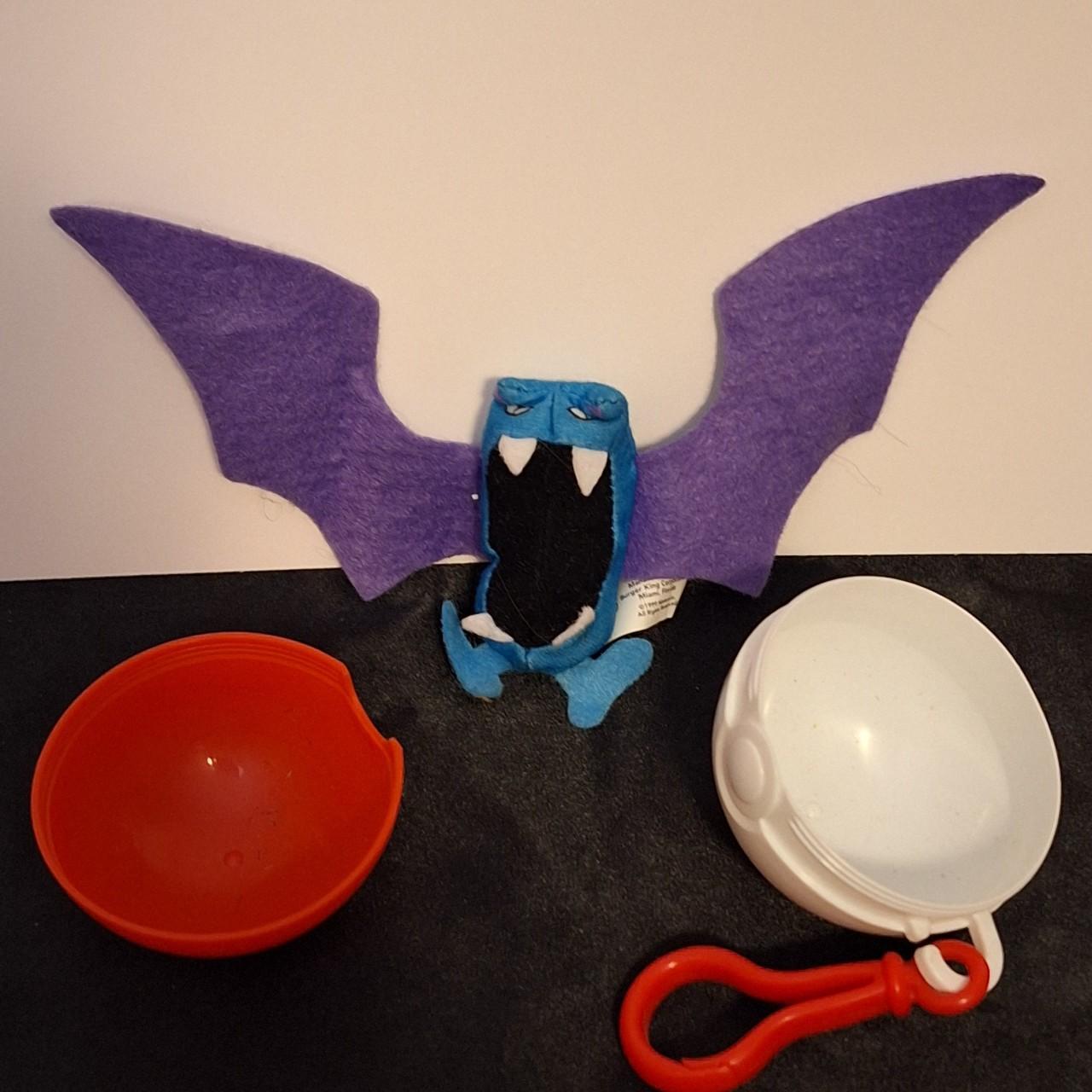 Vintage 90s Pokémon Burger King Golbat stuffy with... - Depop